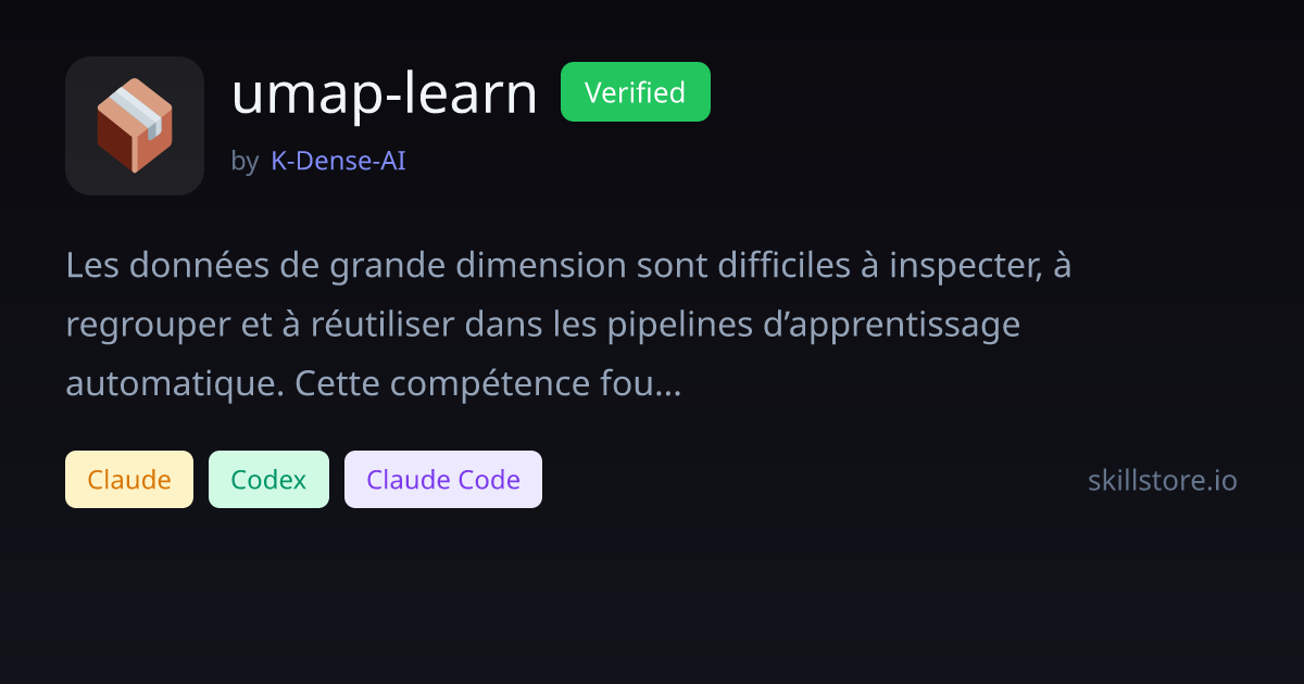 umap-learn - Appliquer la réduction de dimensionnalité UMAP pour la ...