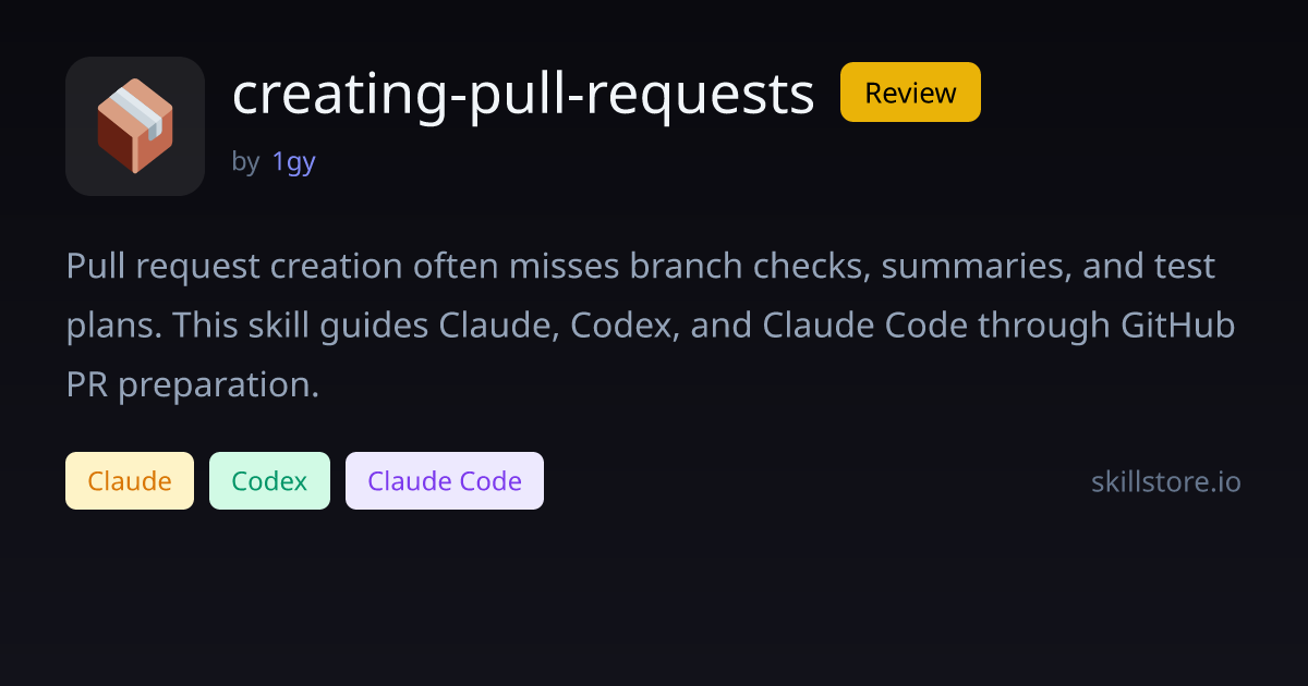 creating-pull-requests - Create GitHub pull requests with templates ...
