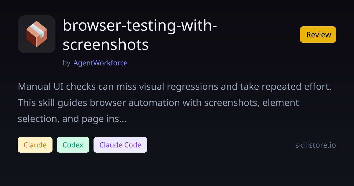 browser-testing-with-screenshots - Automate browser testing with visual ...