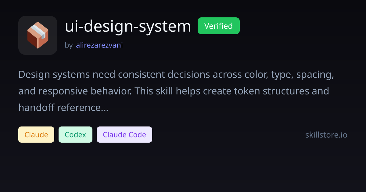 ui-design-system - Generate design system tokens from brand colors ...