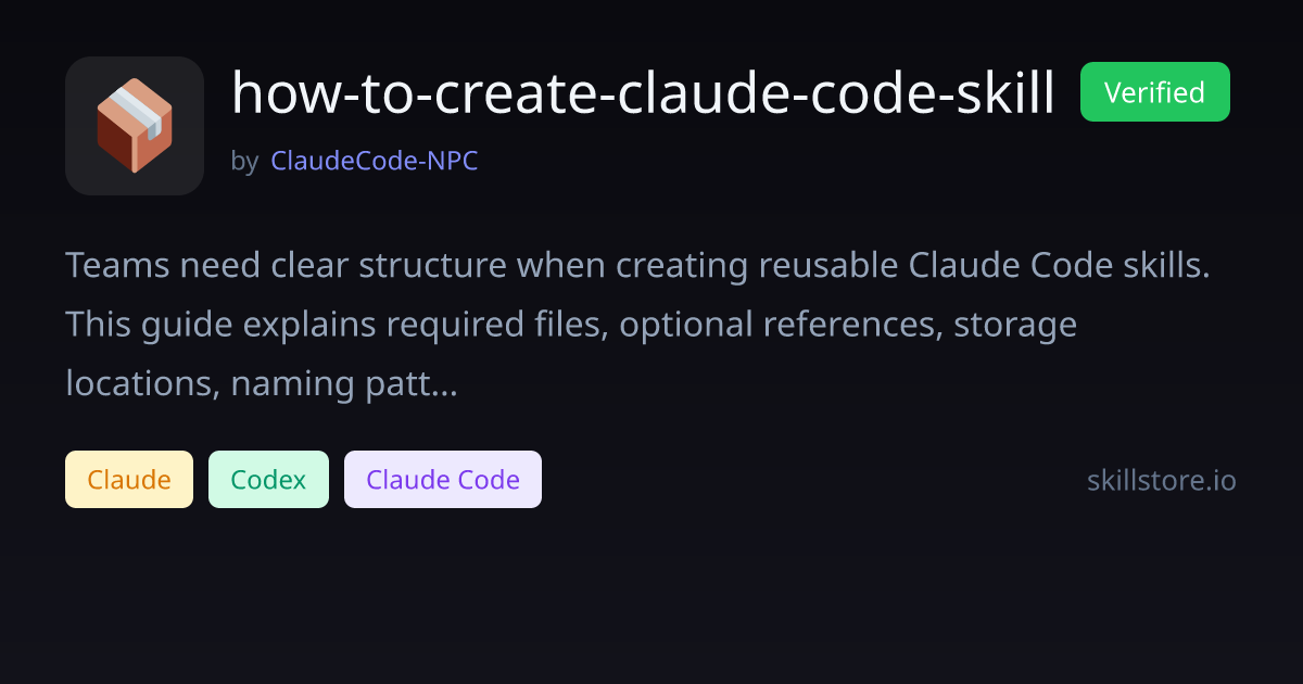 how-to-create-claude-code-skill - Create Claude Code skills with proper ...