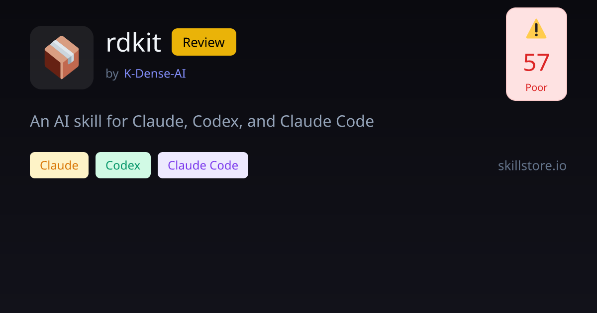 rdkit - Rdkit - Skillstore