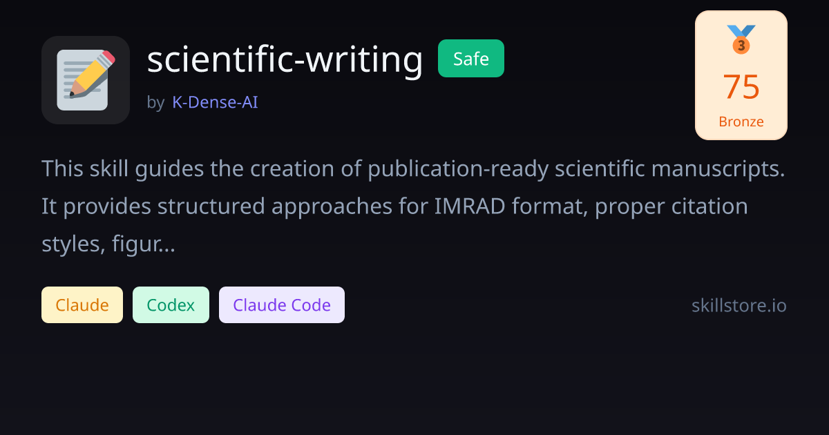 scientific-writing - Write Scientific Manuscripts with IMRAD Structure ...
