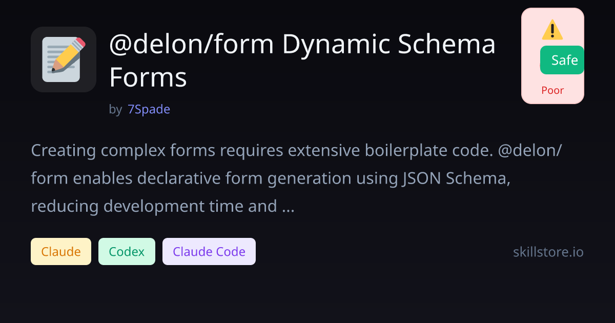 @delon/form Dynamic Schema Forms - Build Dynamic Forms with @delon/form ...