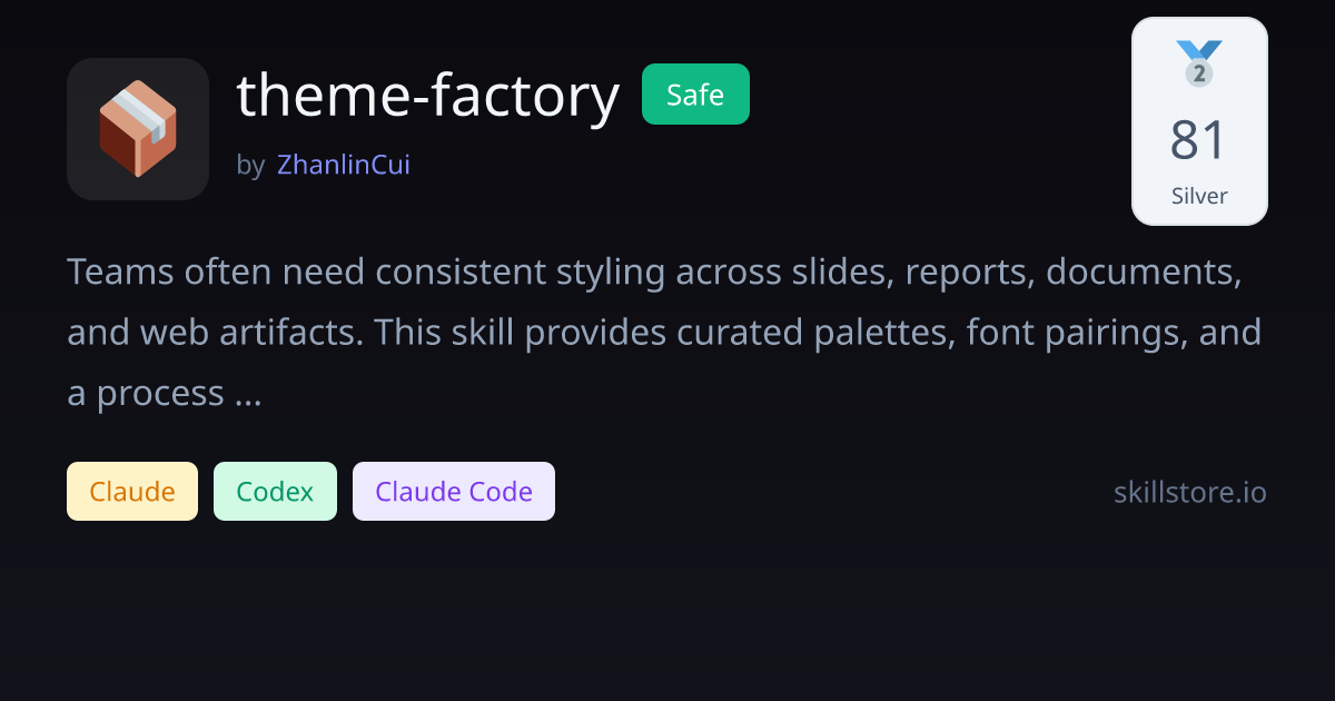 theme-factory - Apply Professional Themes to Presentations and ...